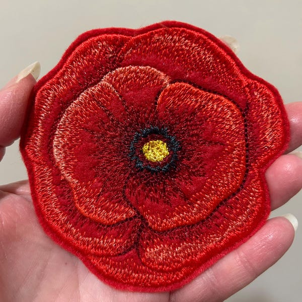 Poppy Applique - Etsy