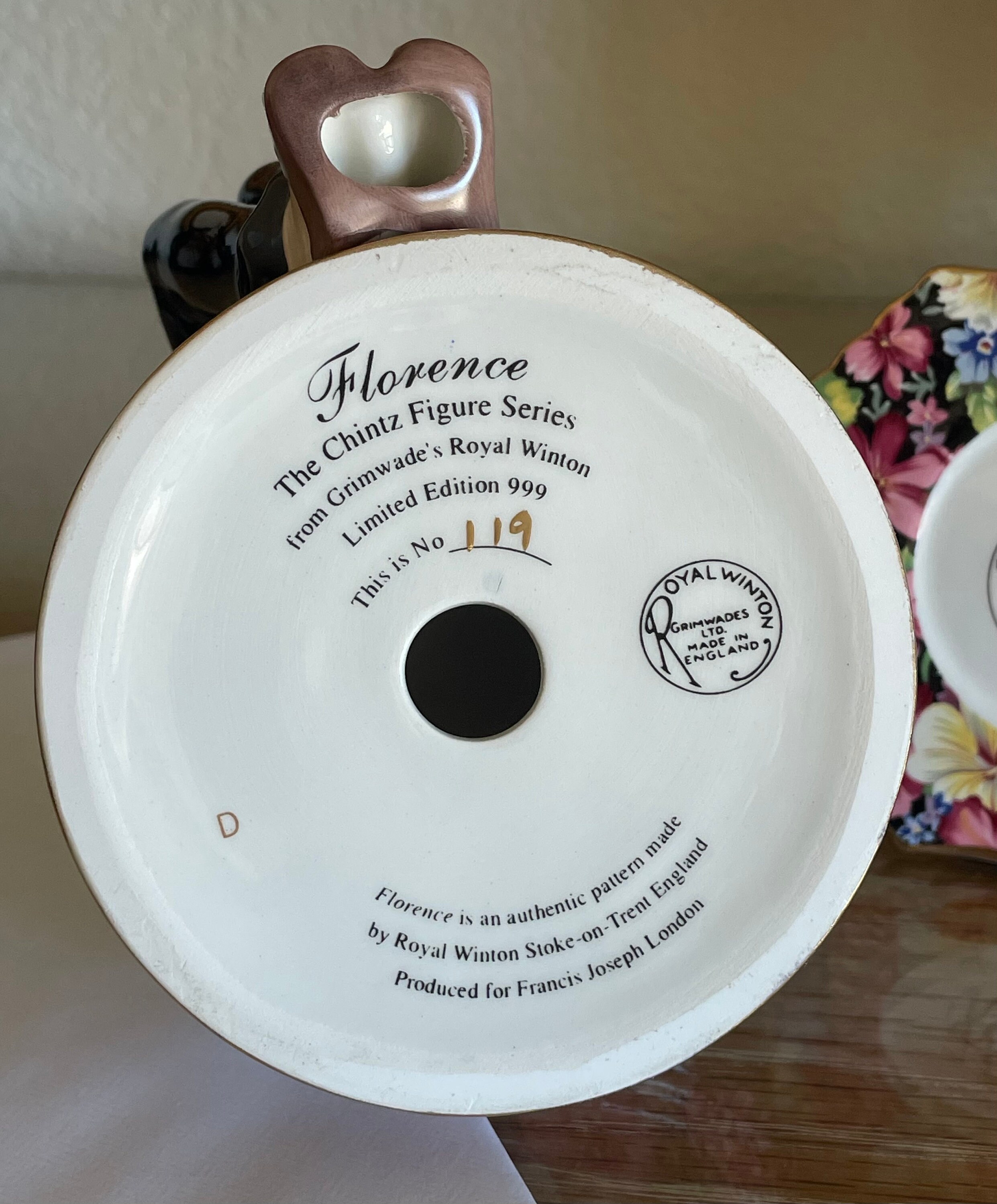 Royal Winton Grimwades Ltd. - Francis Joseph Limited Edition "the ...