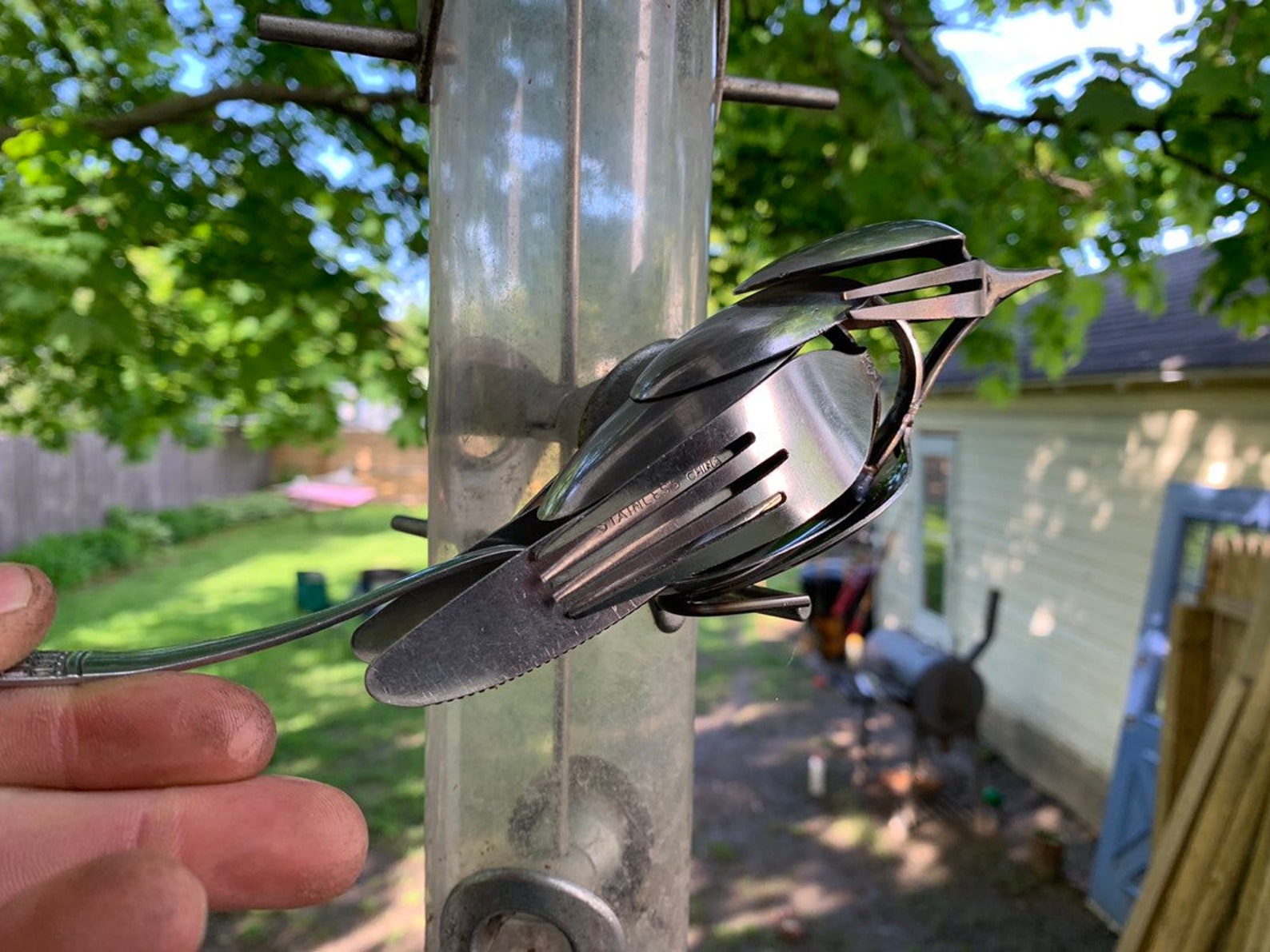 Bird Silverware Sculpture - Etsy
