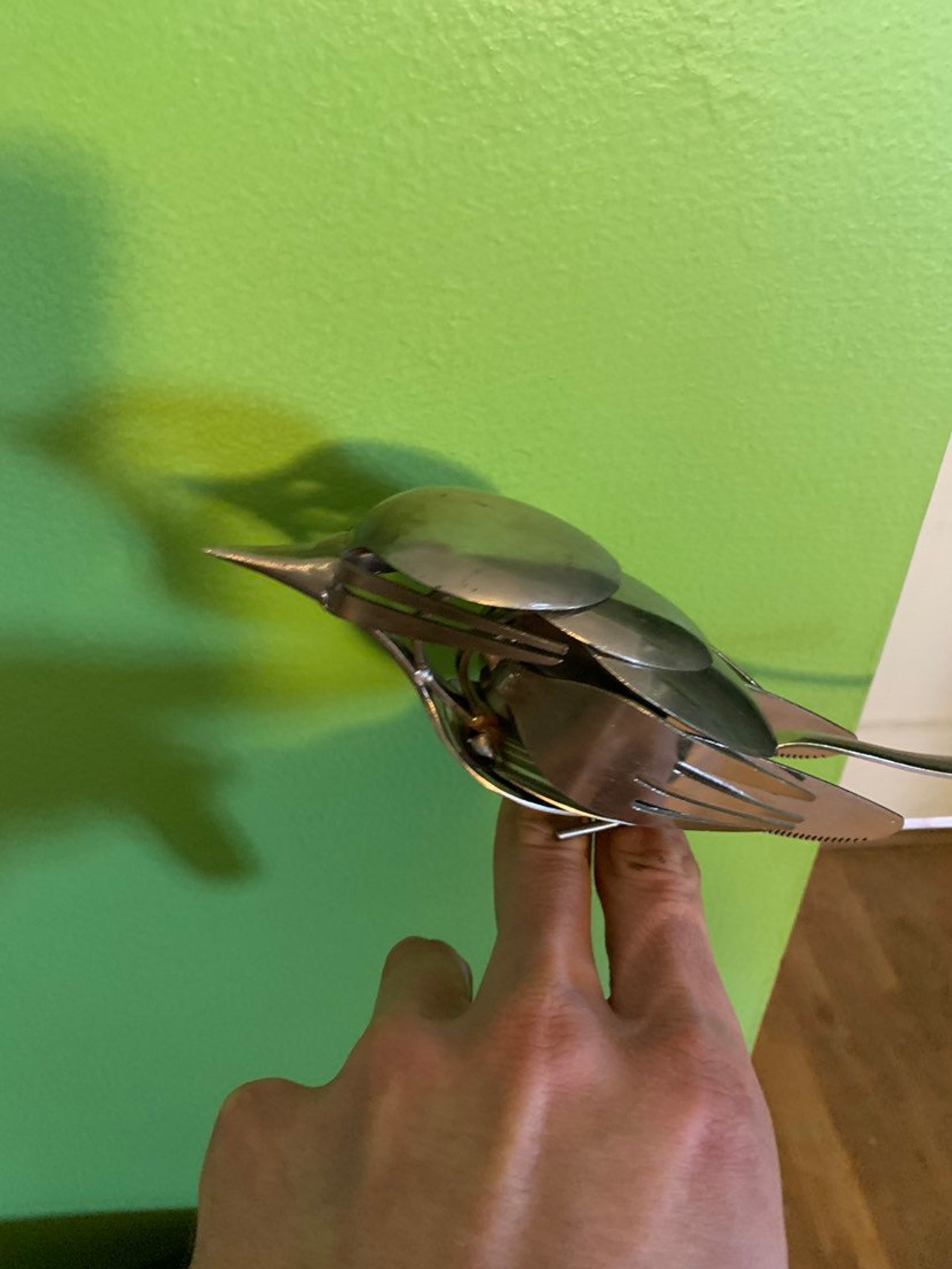 Bird Silverware Sculpture - Etsy