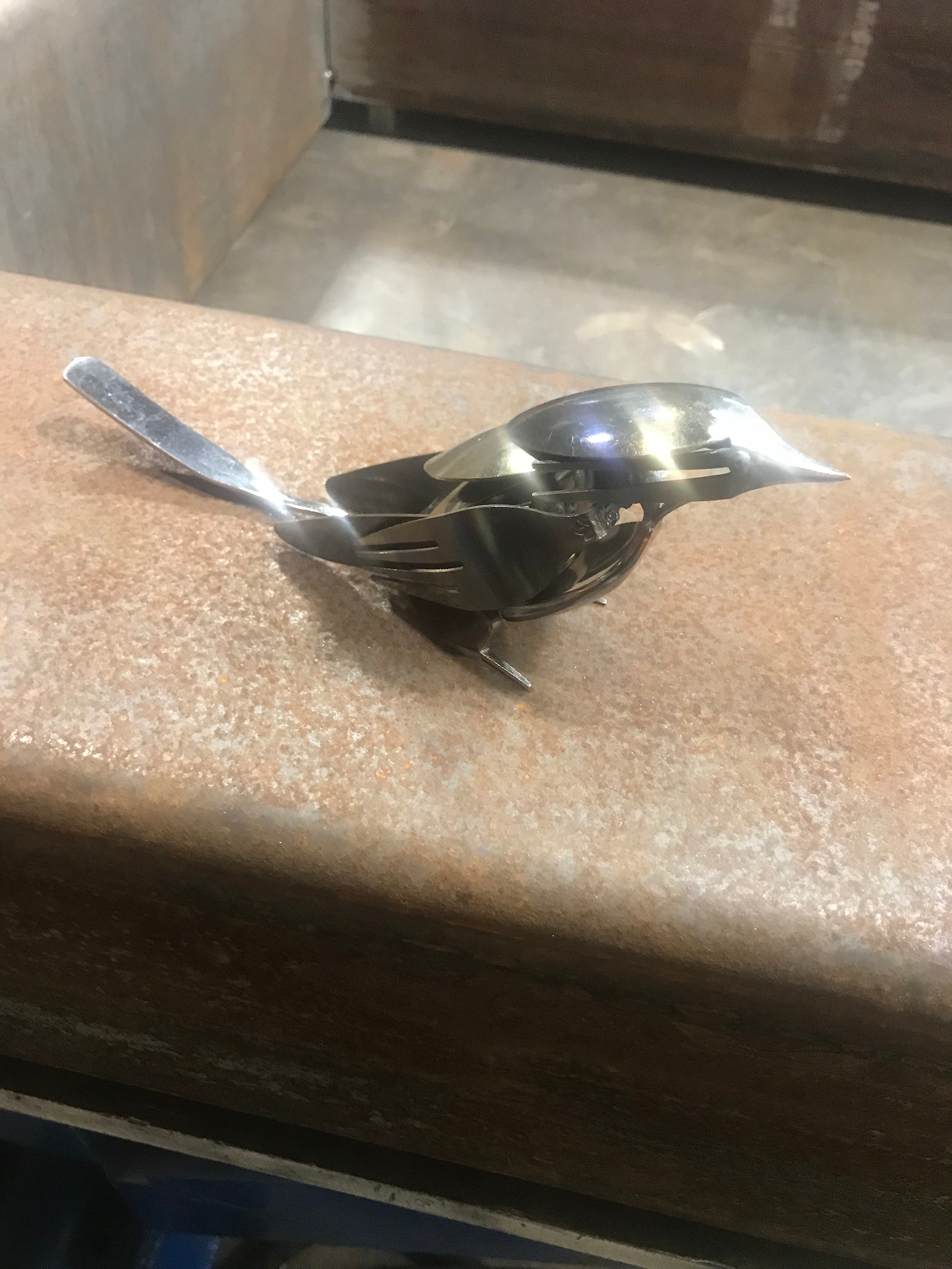 Bird Silverware Sculpture - Etsy