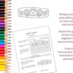 Printable Easter Crown | Easter Bible Crafts for Kids | He is Risen ...