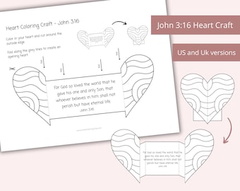John 3:16 Coloring Page | for God so Loved the World | Bible Verse ...