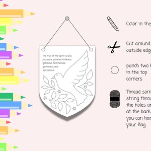 Printable Fruit of the Spirit Craft | Holy Spirit Coloring | Pentecost ...