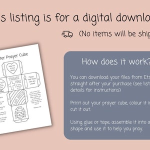 Easter Prayer Cube | Printable Easter Bible Crafts | Printable Bible ...