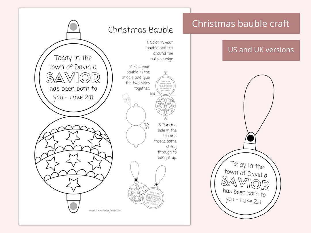 Printable Christmas Craft | Bible Verse Christmas Coloring | Sunday ...