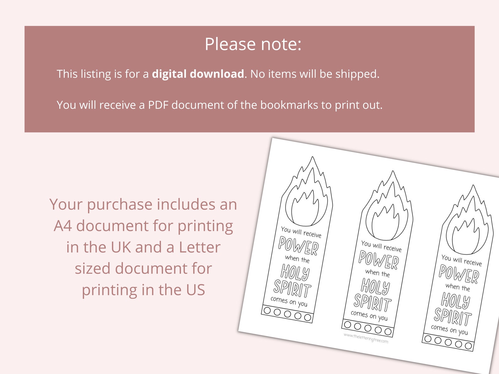 Printable Pentecost Craft Activity | Pentecost Coloring Bookmarks ...