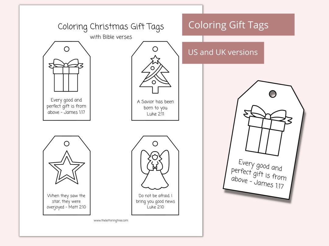 Printable Christmas Gift Tags | Bible Crafts for Kids | Christmas ...