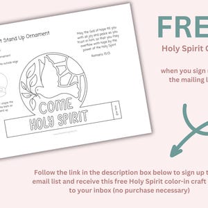 Printable Pentecost Coloring Page | Holy Spirit Coloring | Sunday ...