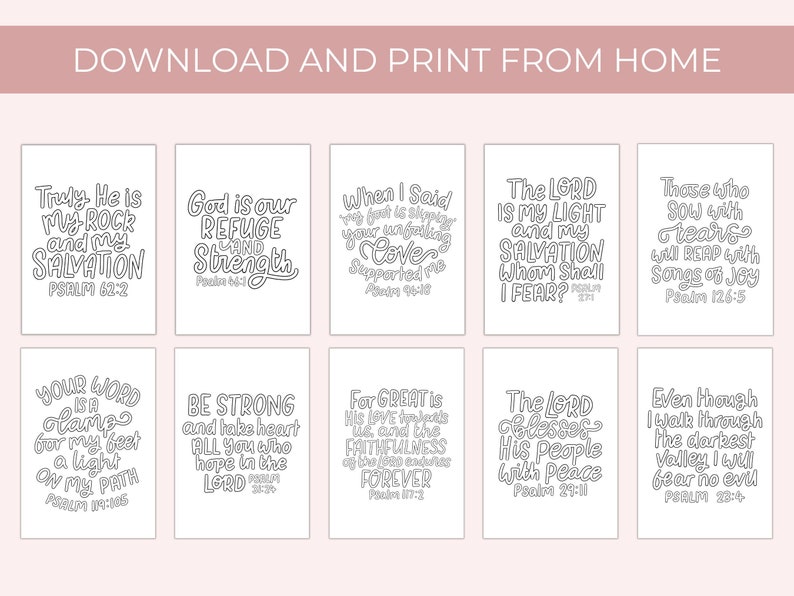 Bible Verse Colouring Pages | Christian Coloring Sheets | Hand Lettered ...