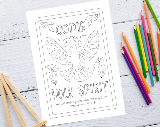 Printable Pentecost Craft Activity | Pentecost Coloring Bookmarks ...