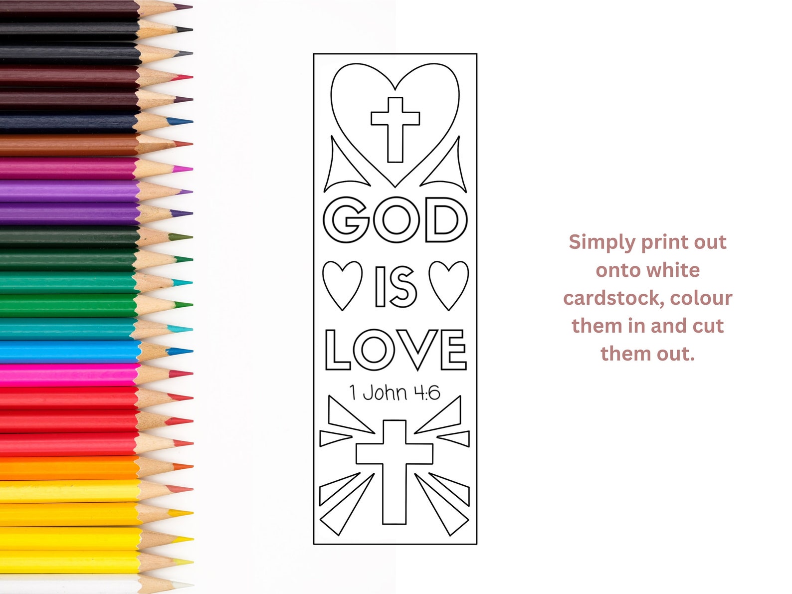 Printable Bible Verse Bookmarks Bible Verses About Love Kids Bible ...