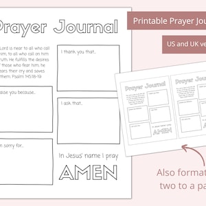 Printable Kids Prayer Journal | Prayer Craft | Prayer Activity for Kids ...