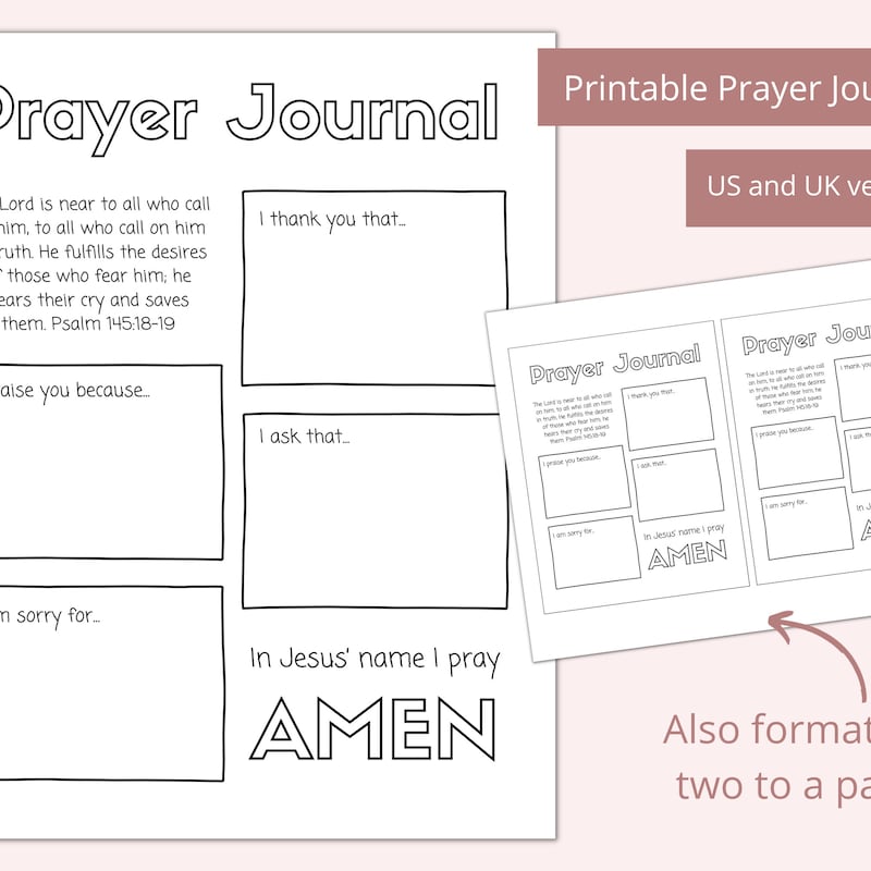 Prayer Journal; - Etsy