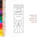 Printable Bible Verse Craft | Light of the World Bookmarks | Sunday ...