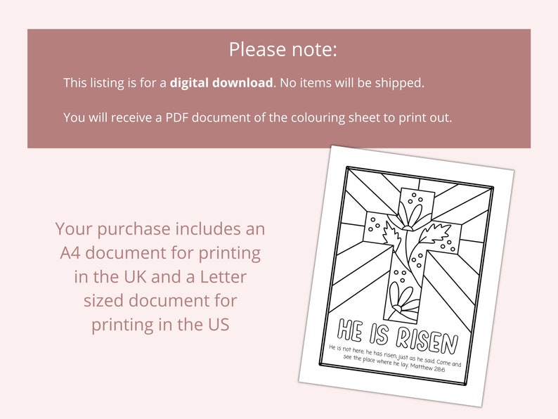 Easter Coloring Page | Biblical Easter Crafts | Printable Bible ...