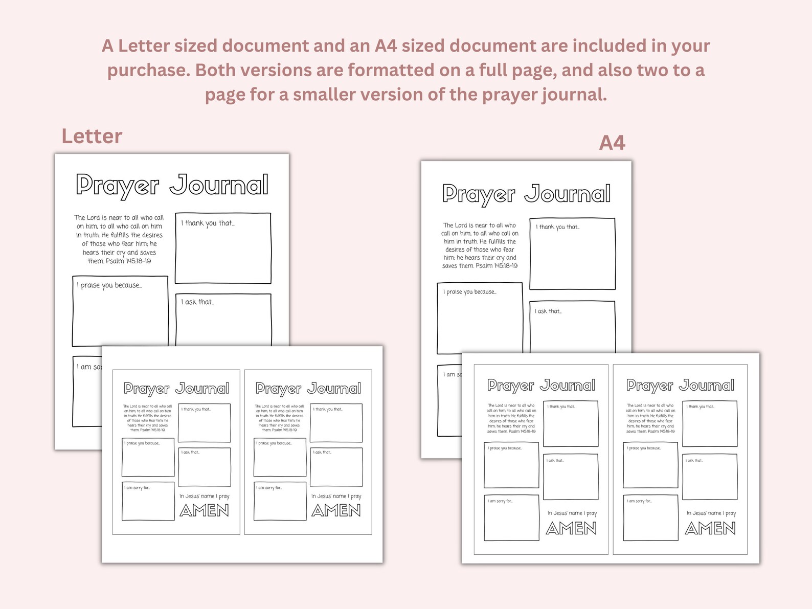 Printable Kids Prayer Journal | Prayer Craft | Prayer Activity for Kids ...