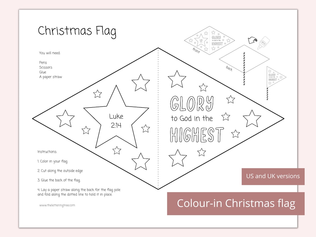 Printable Christmas Craft | Bible Verse Coloring for Kids | Sunday ...