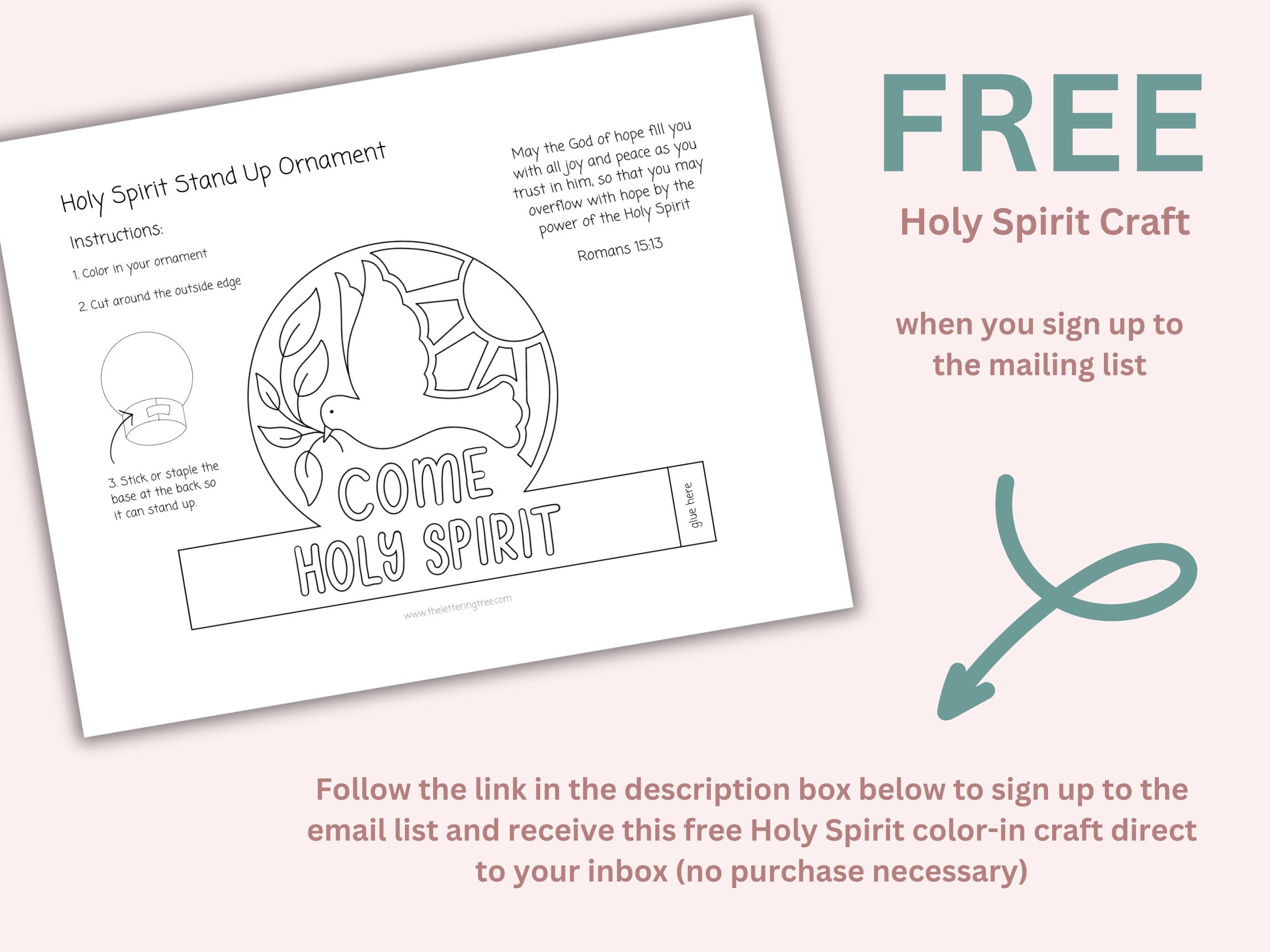 Printable Pentecost Craft | Holy Spirit Craft | Pentecost Coloring Page ...