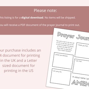 Printable Kids Prayer Journal | Prayer Craft | Prayer Activity for Kids ...