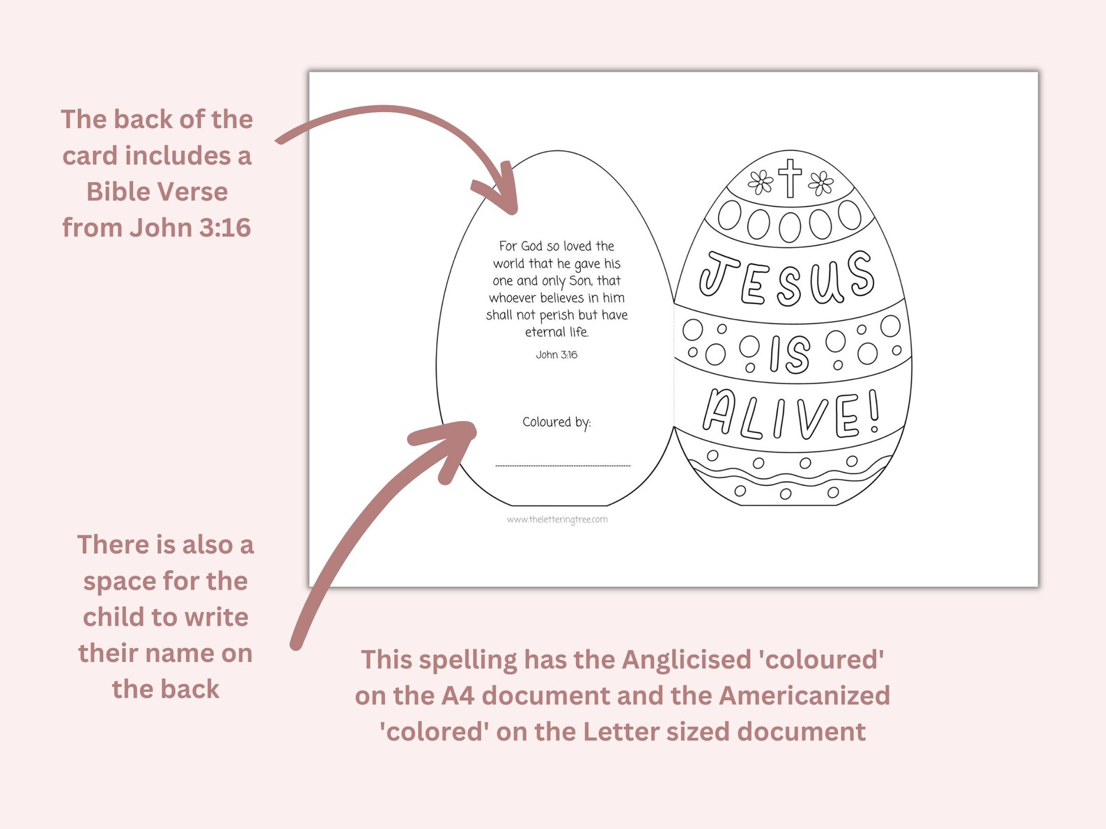 Printable Easter Card | Christian Easter Craft | Bible Crafts for Kids ...