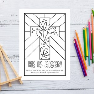 Easter Coloring Page | Biblical Easter Crafts | Printable Bible ...