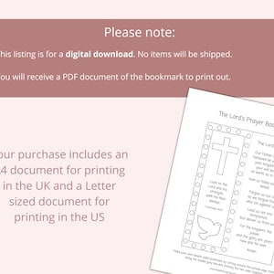 Printable the Lord's Prayer Bookmark | Bible Verse Craft | the Lord's ...