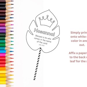 Printable Palm Sunday Craft | Holy Week Activity | Palm Sunday Activity ...