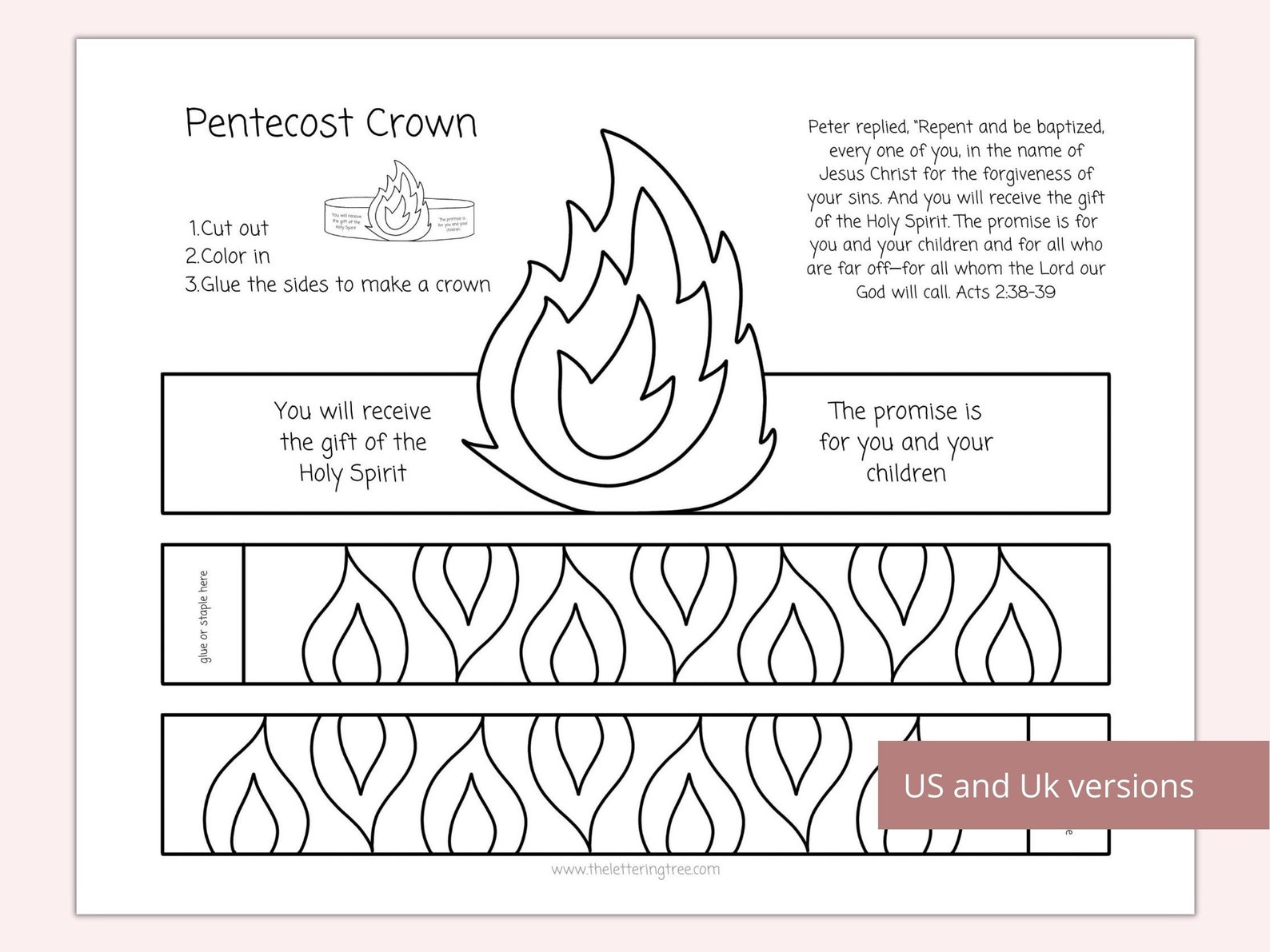 Printable Pentecost Craft