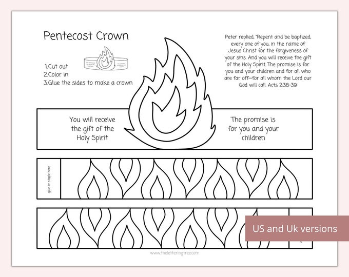 Printable Pentecost Craft Activity | Pentecost Coloring Bookmarks ...