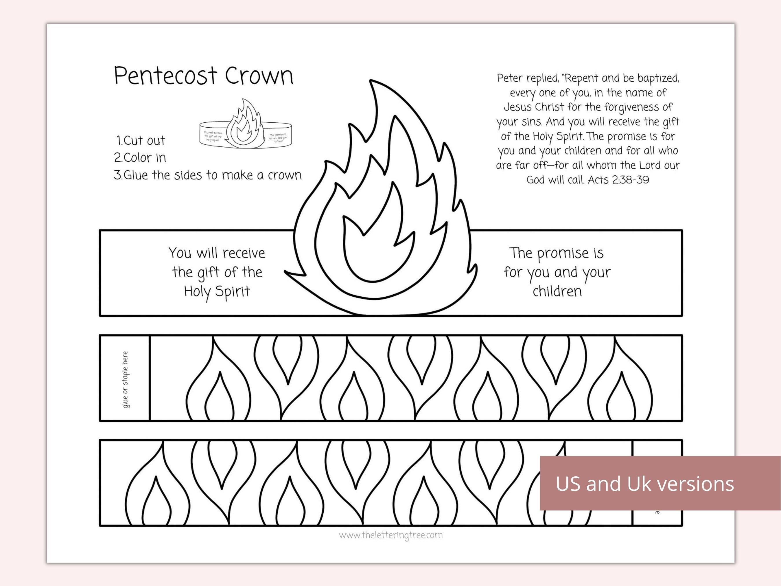 Coloring Pages Pentecost Sunday [2025]