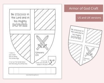 Printable Armor of God Coloring Page Kids Bible Coloring Sunday School ...
