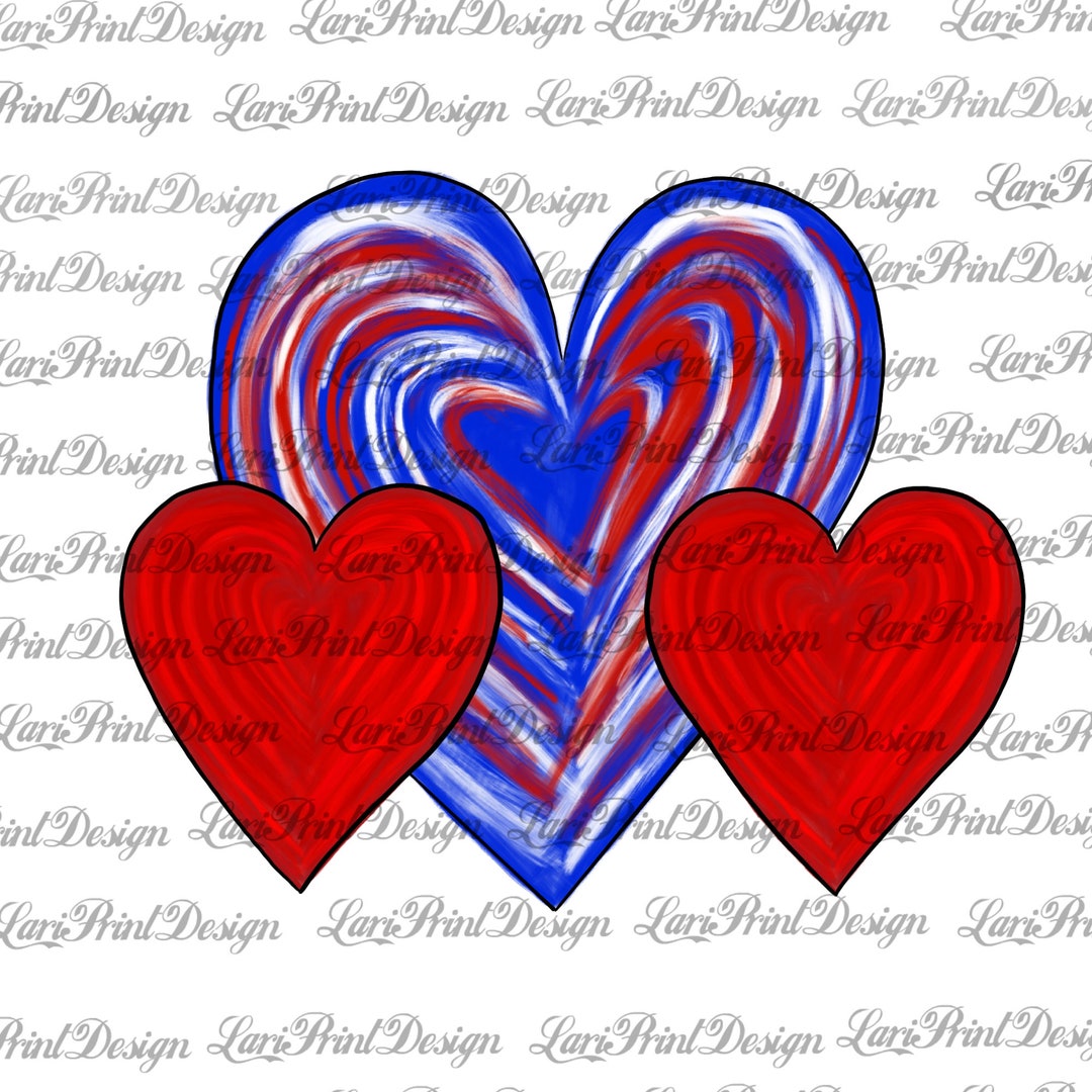 Hearts Sublimation Design, Instant Download, Clipart, Sublimation ...
