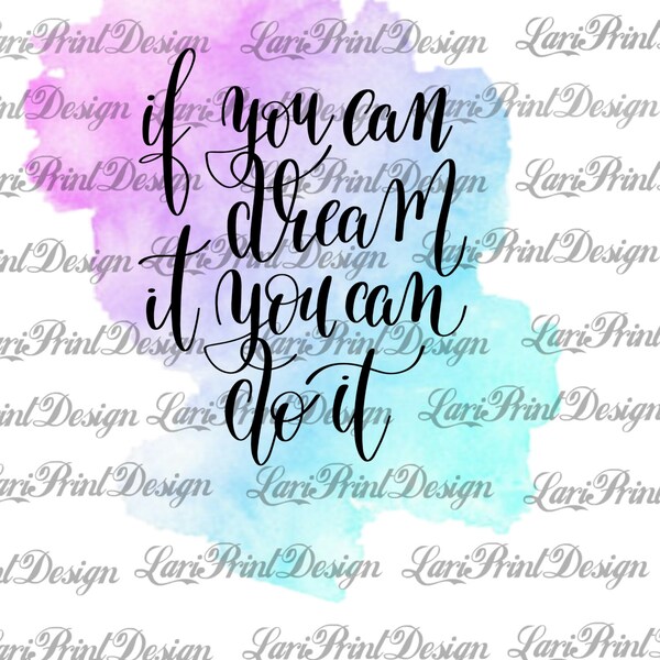 Dream It Do It - Etsy