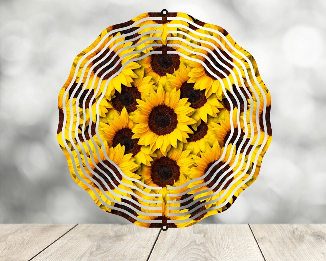 Wind Spinner Sunflower Design Digital Download Sublimation Graphics Png ...