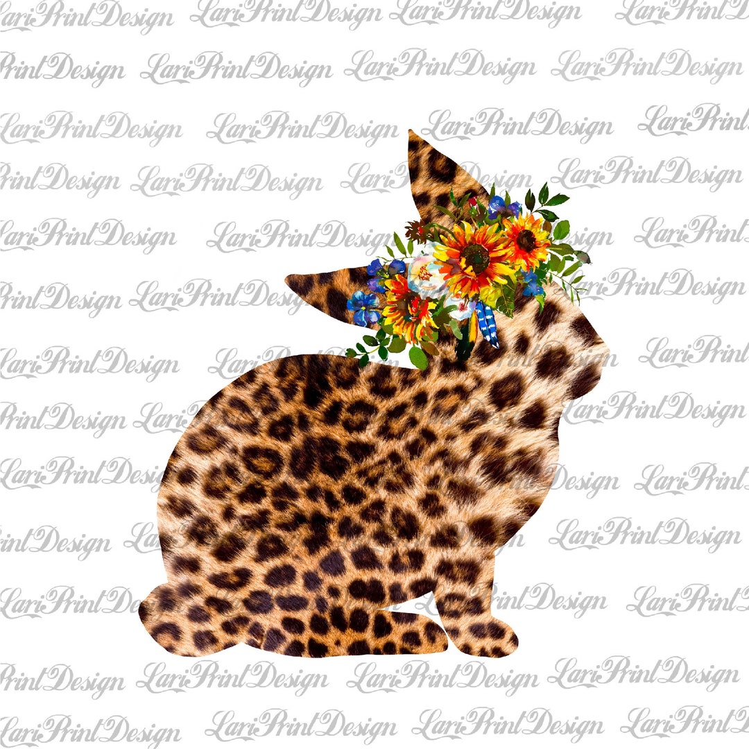 Leopard Bunny Sublimation Design Digital Download Sublimation Graphics ...