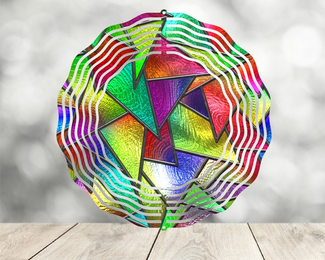 Wind Spinner Glass Texture Design Digital Download Sublimation - Etsy