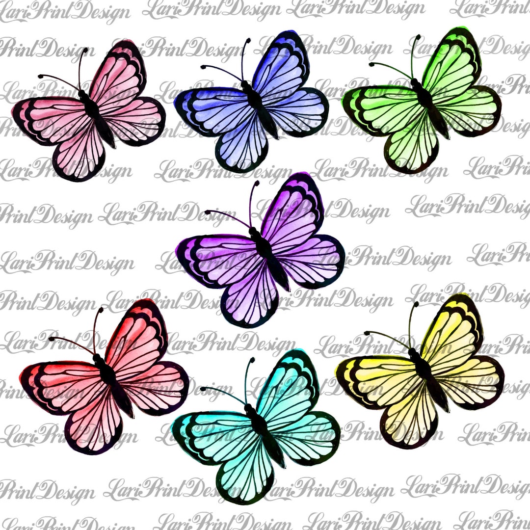 Butterfly Bundle Sublimation Design, Sublimation Files, Sublimation ...