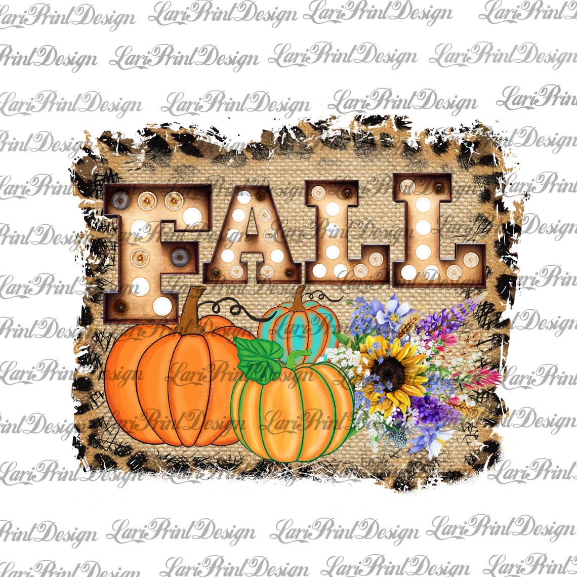 Marquee Fall PNG Instant Download Sublimation Graphics | Etsy