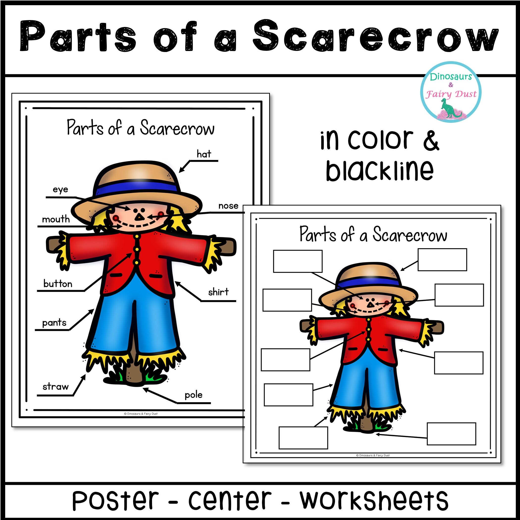 Parts of Scarecrow Labeling Activity - Etsy