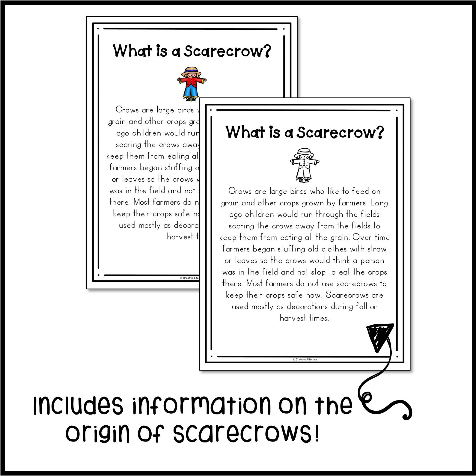 Parts of Scarecrow Labeling Activity - Etsy