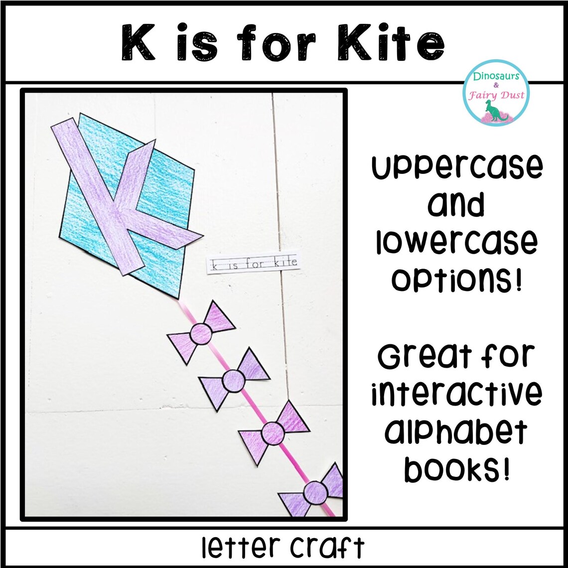 K is for Kite Letter Craft - Etsy
