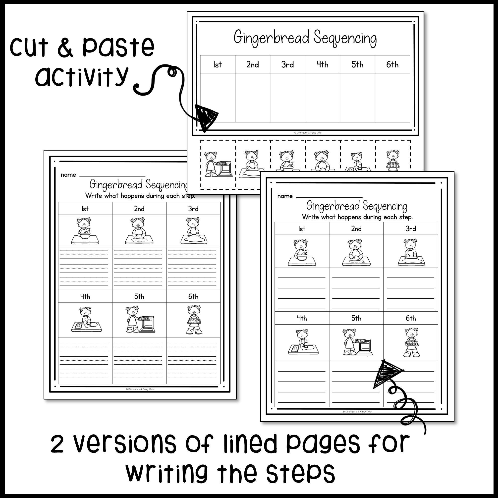 Gingerbread Cookie Sequencing Activity - Etsy