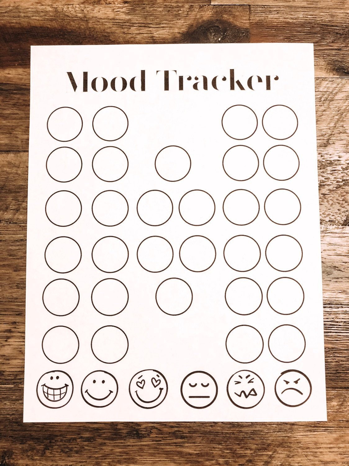 Circle Mood Tracker - Etsy