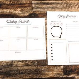 Fun Daily & Weekly Planner - Etsy