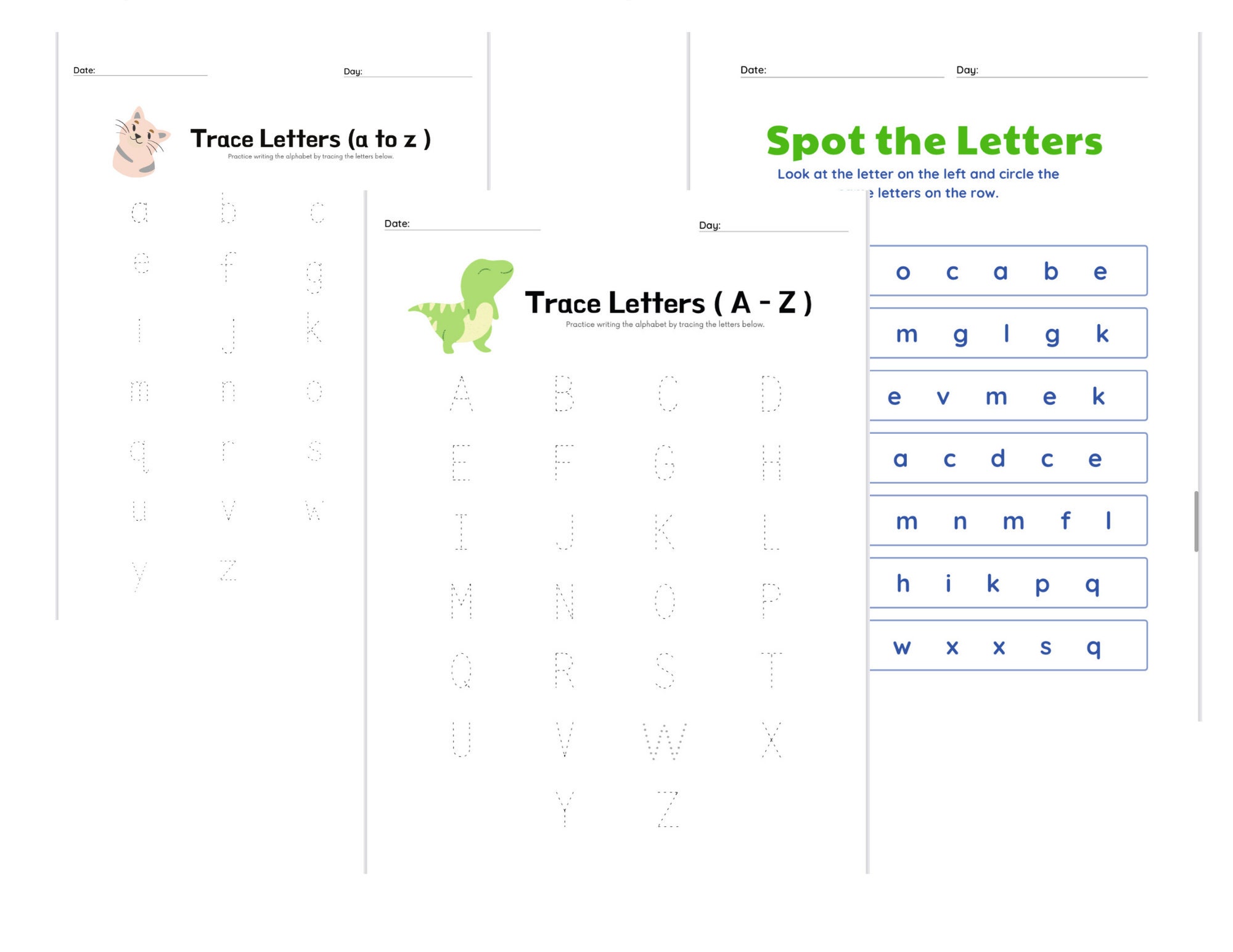 Children's Handwriting Practice Printable Worksheet - Etsy
