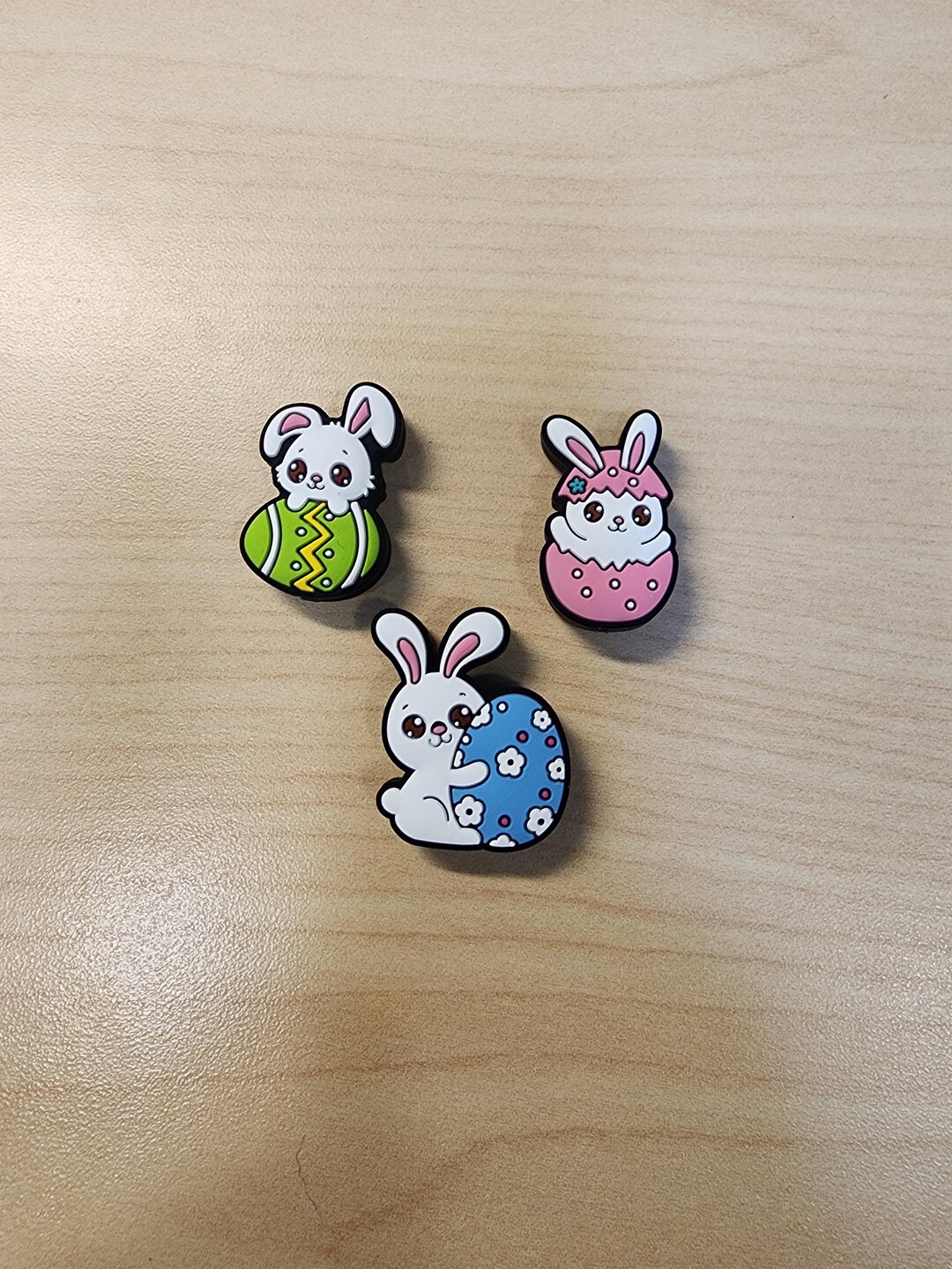 2 Pc Set, Rabbit W/egg, Silicone Focal Beads, Focal Beads, Bead Able ...