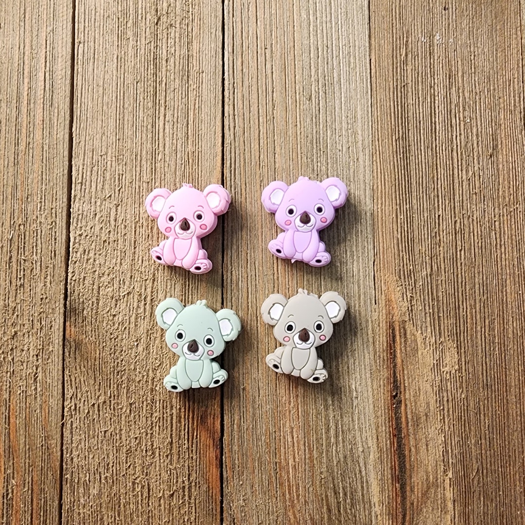Koala Bear Silicone Beads, Koala Bear Silicone Pendant, Koala Shaped ...