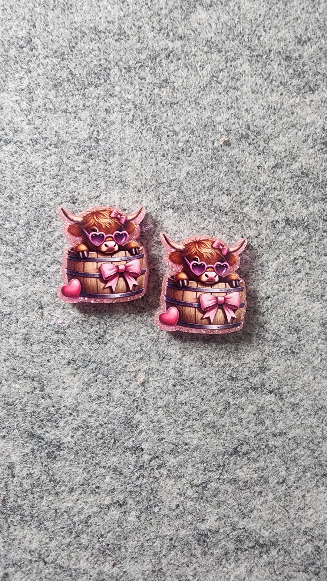1pc Focal, Bead, Acrylic Bead, Cow, in a Tub - Etsy
