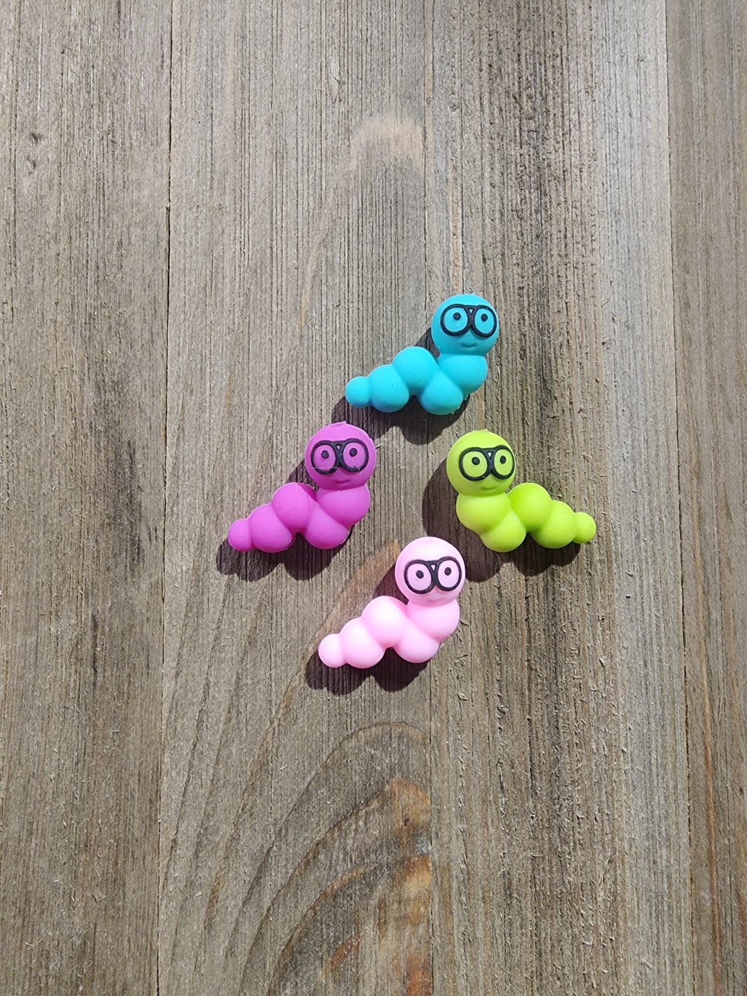 1pc Focal, Silicone Focal, Book, Focal Bead, Worm Focal, Book Worm - Etsy